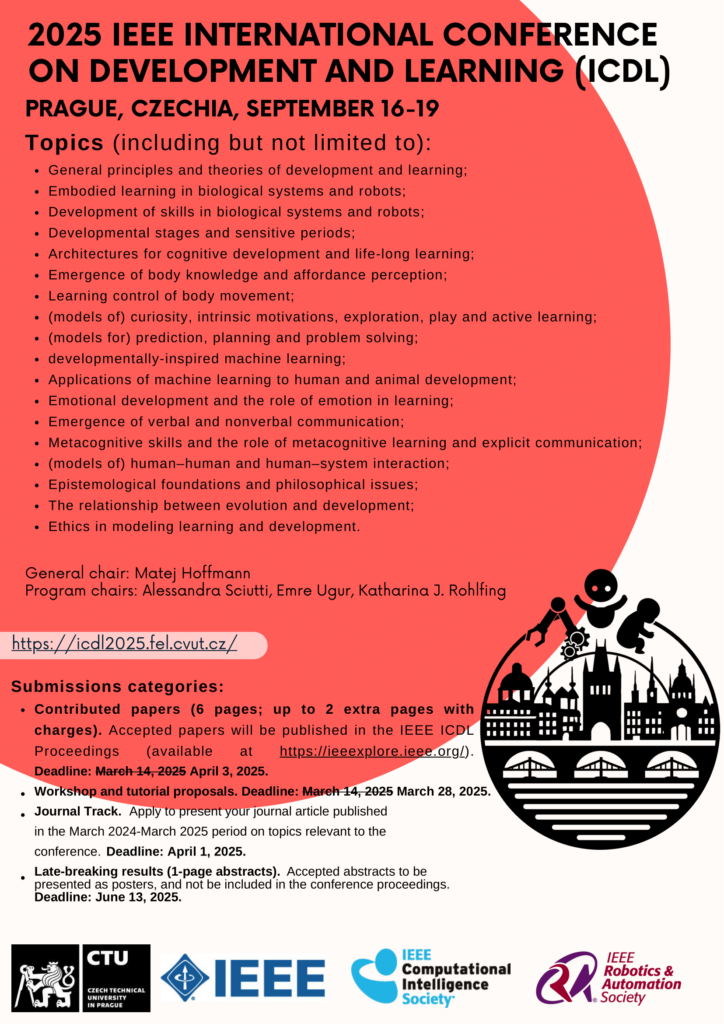 Call for Contributions – IEEE ICDL 2025